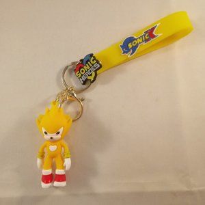 Accessories | Super Sonic The Hedgehog Yellow Key Chain Key Ring Sega ...